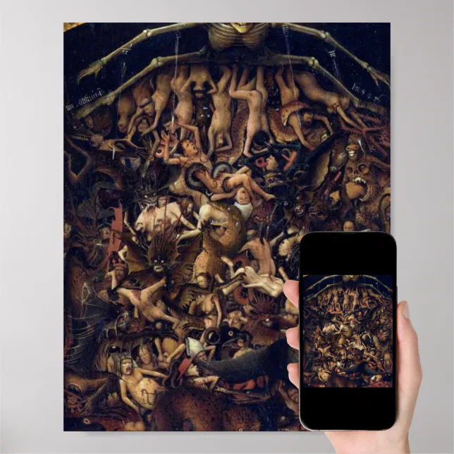 The Crucifixion The Last Judgement By Jan Van Eyck Poster | Zazzle
