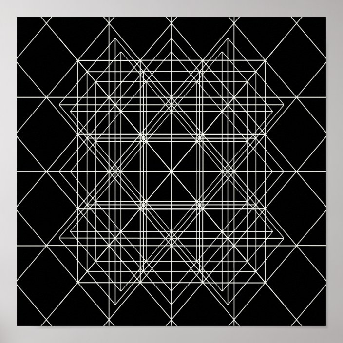 The Crystal Temple Sacred Geometry Poster | Zazzle.com