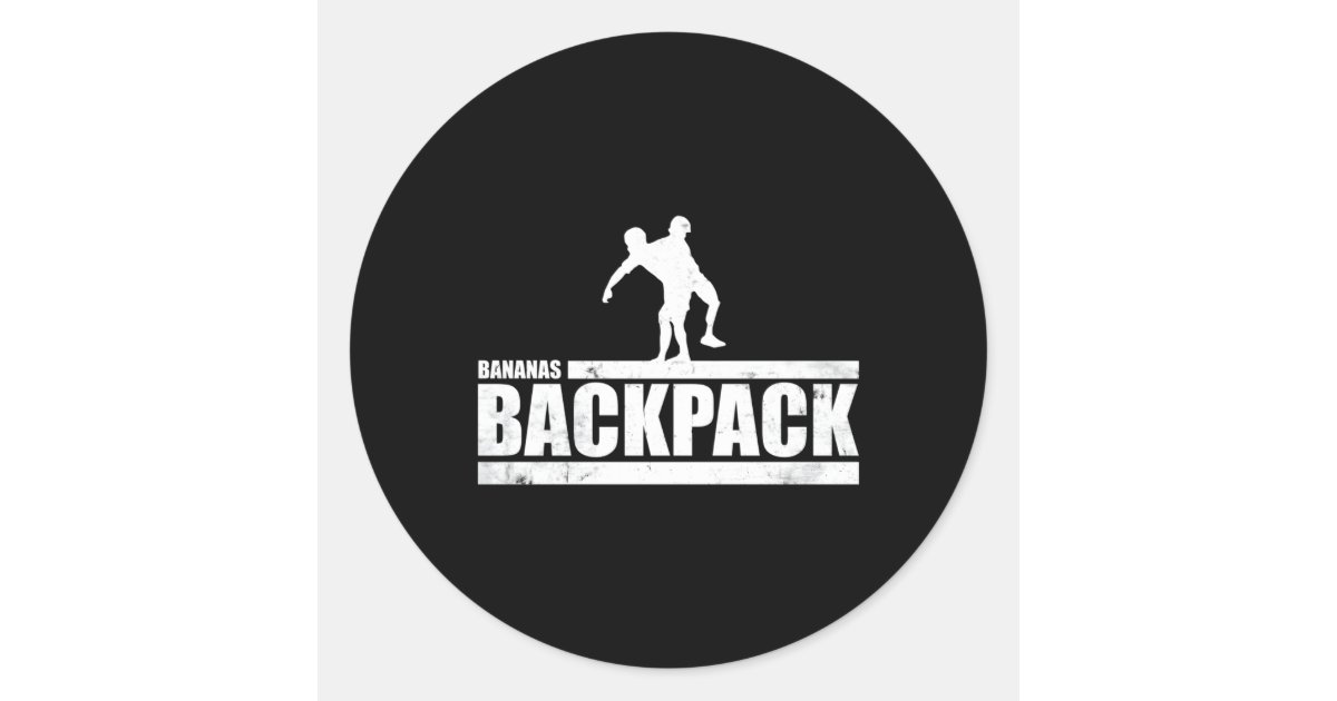 The Ct Challenge Bananas Backpack Classic Round Sticker | Zazzle