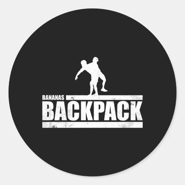 The Ct Challenge Bananas Backpack Classic Round Sticker | Zazzle