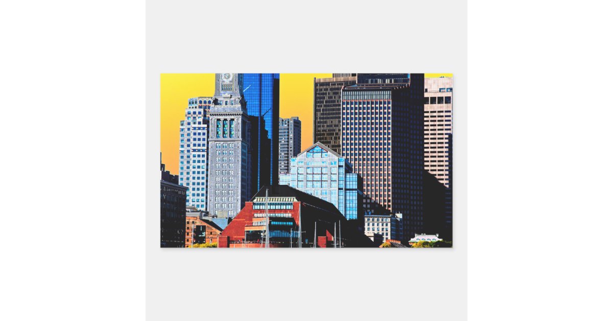 The Custom House Boston USA Poster Card Magnet Rectangular Sticker | Zazzle