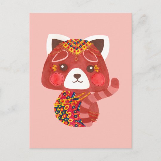 The Cute Red Panda Postcard | Zazzle.com