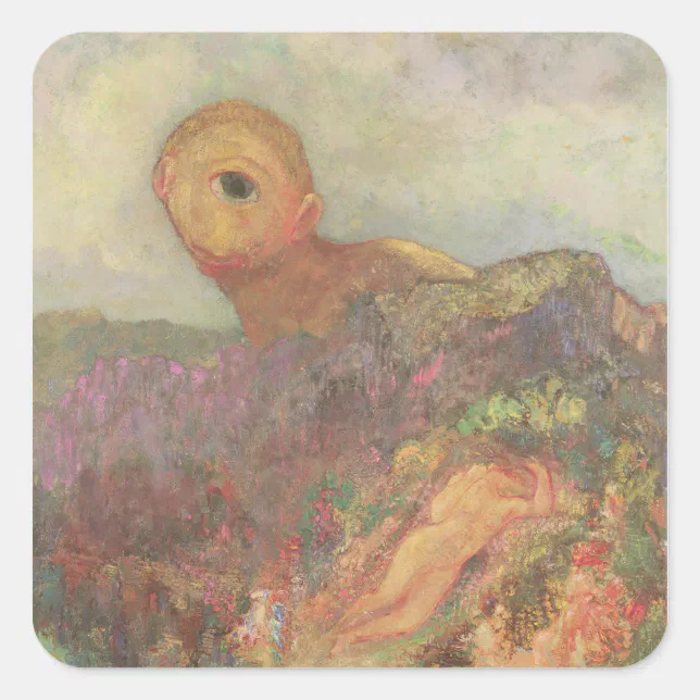 The Cyclops, c.1914 Square Sticker | Zazzle