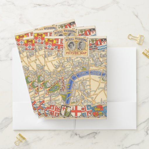 The Daily Telegraph Map of the Royal Wedding Route Pocket Folder | Zazzle