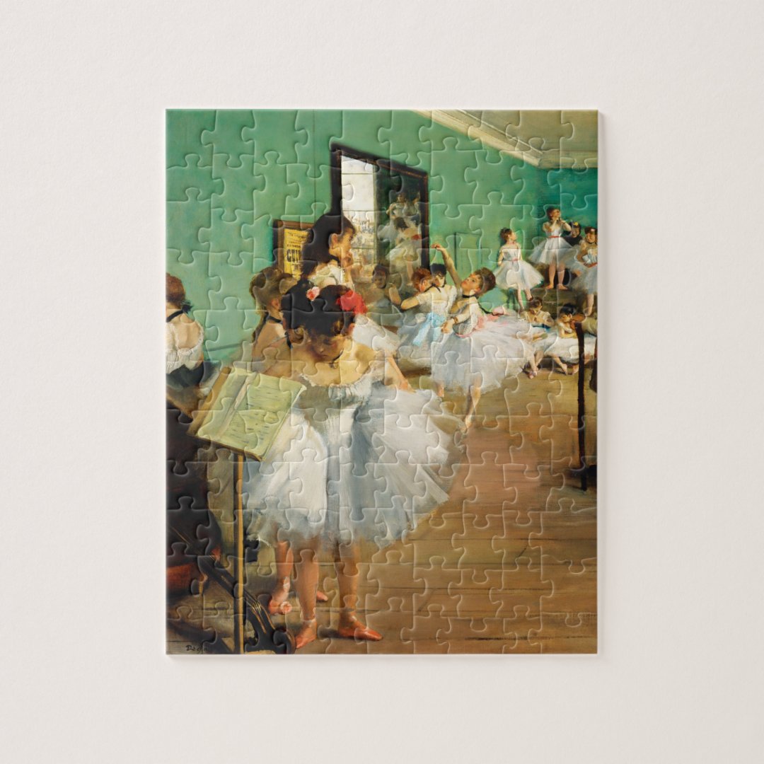 The Dance Class (1874) by Edgar Degas Jigsaw Puzzle | Zazzle