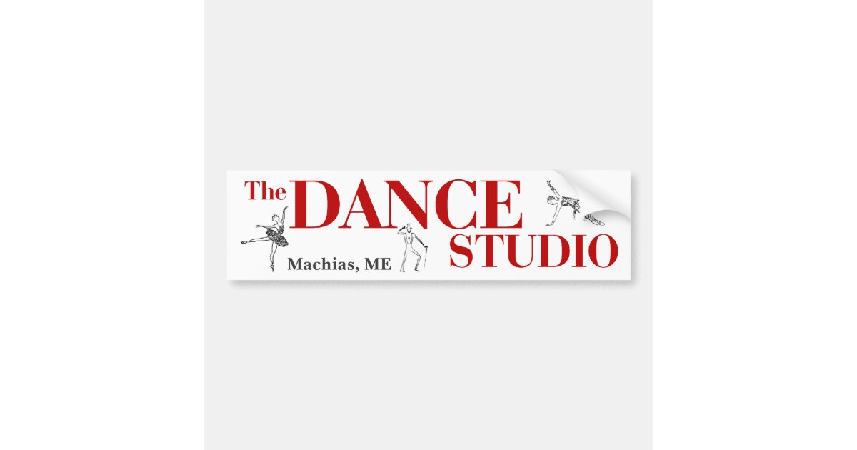 The Dance Studio, Bumper Sticker | Zazzle