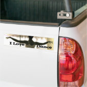 The Dancer, I Love Dance Bumper Sticker | Zazzle