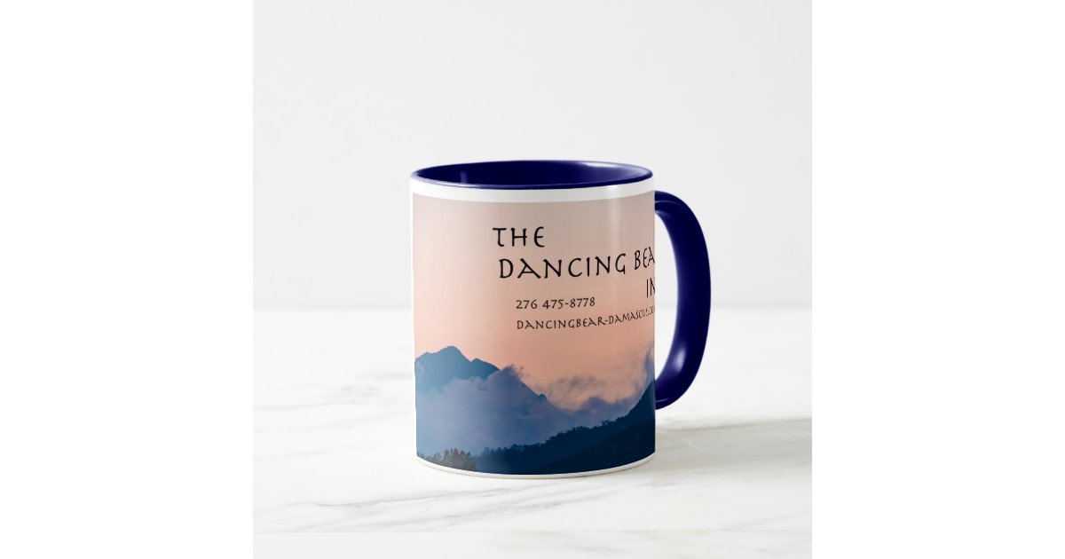 The Dancing Bear logo mug | Zazzle