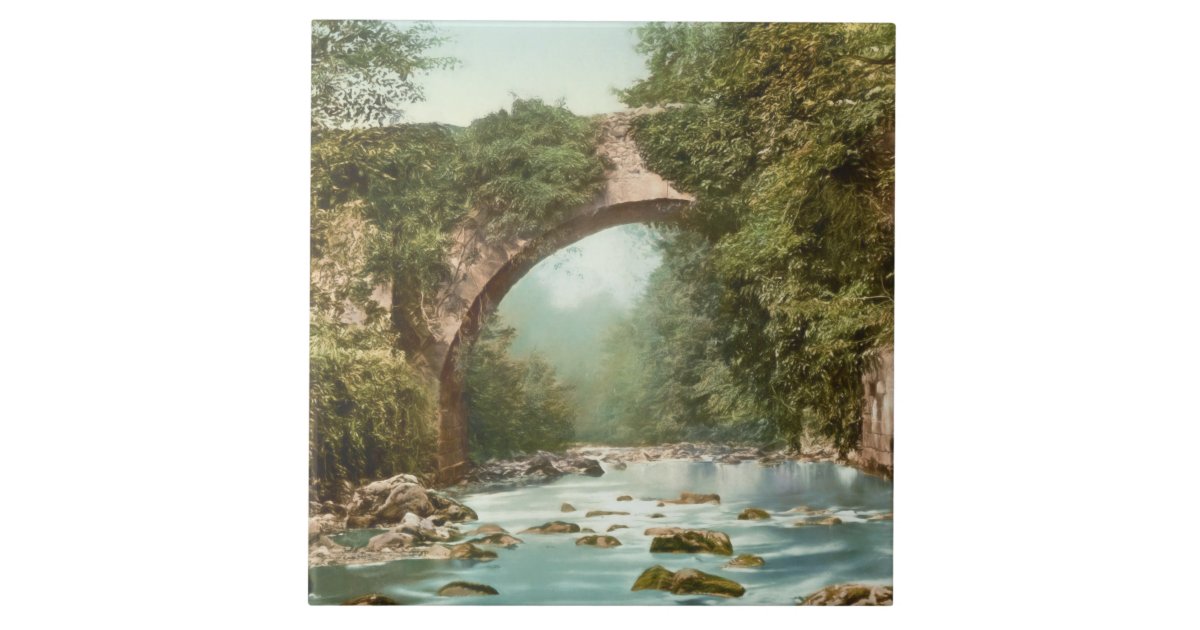 The Dargle Bridge In Ireland Ceramic Tile | Zazzle