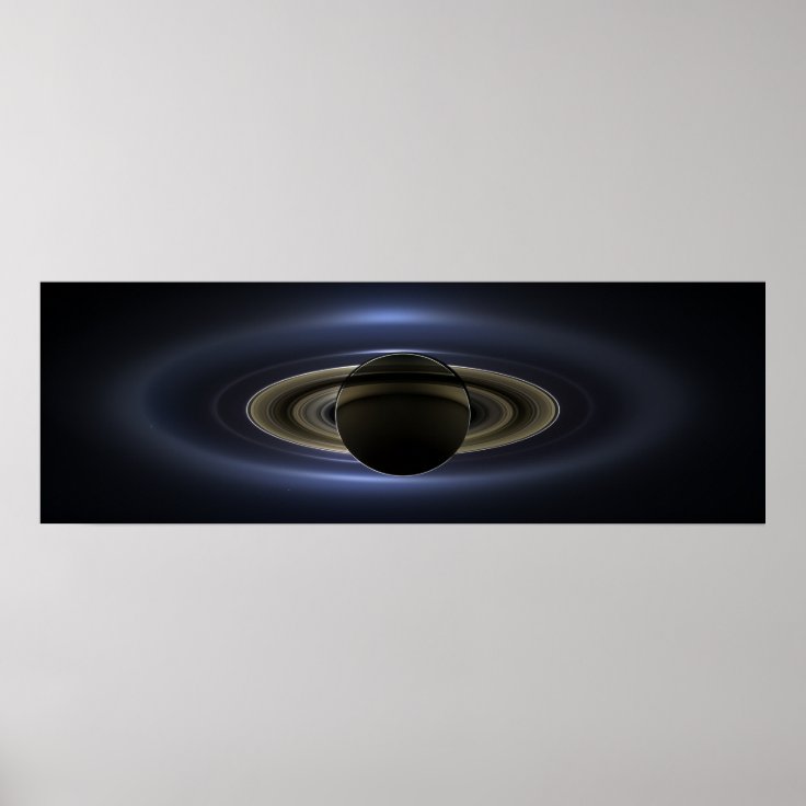 The Day the Earth Smiled | Cassini | Saturn | Full Poster | Zazzle