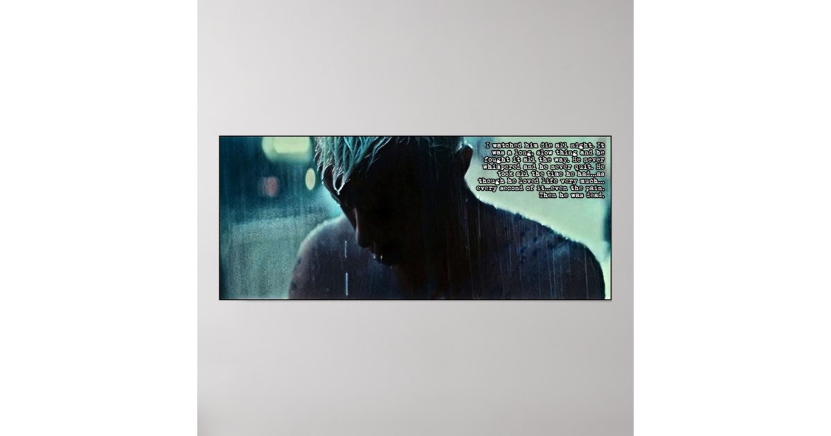 The Death of Roy Batty Poster | Zazzle