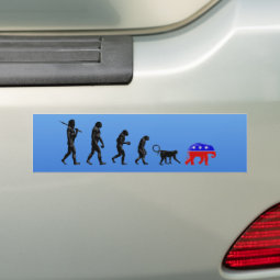 The Democratic Theory of Devolution Bumper Sticker | Zazzle