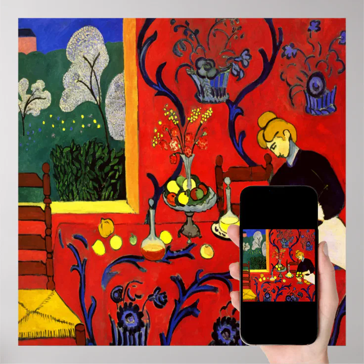 The Dessert: Harmony in Red (The Red Room) Matisse Poster | Zazzle