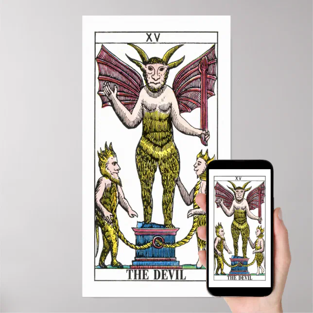 The Devil Tarot Card Poster | Zazzle