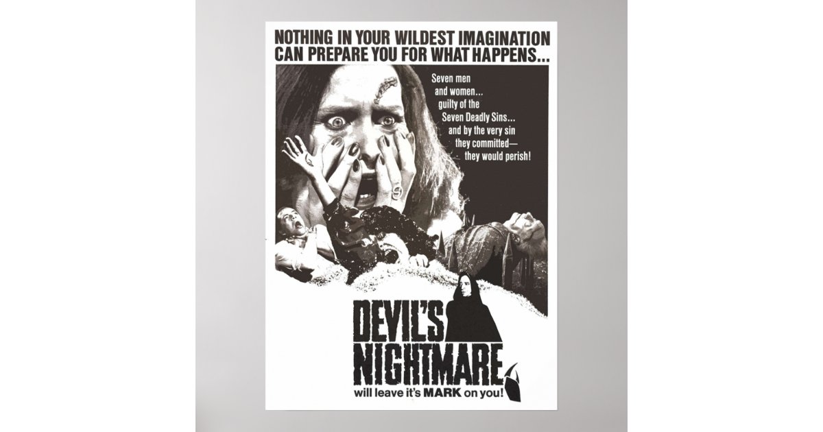 The Devils Nightmare Poster | Zazzle