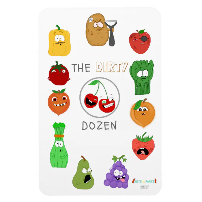 The Dirty Dozen Illustrated List - 2017 Edition Magnet | Zazzle