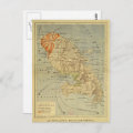 The Disaster of Saint Pierre Map of Martinique Postcard | Zazzle