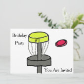 The disc golf birthday invitation | Zazzle