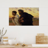 The Disciples Peter and John Running Poster | Zazzle