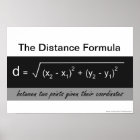 Distance Formula Math Poster | Zazzle.com