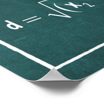 The Distance Formula Poster | Zazzle