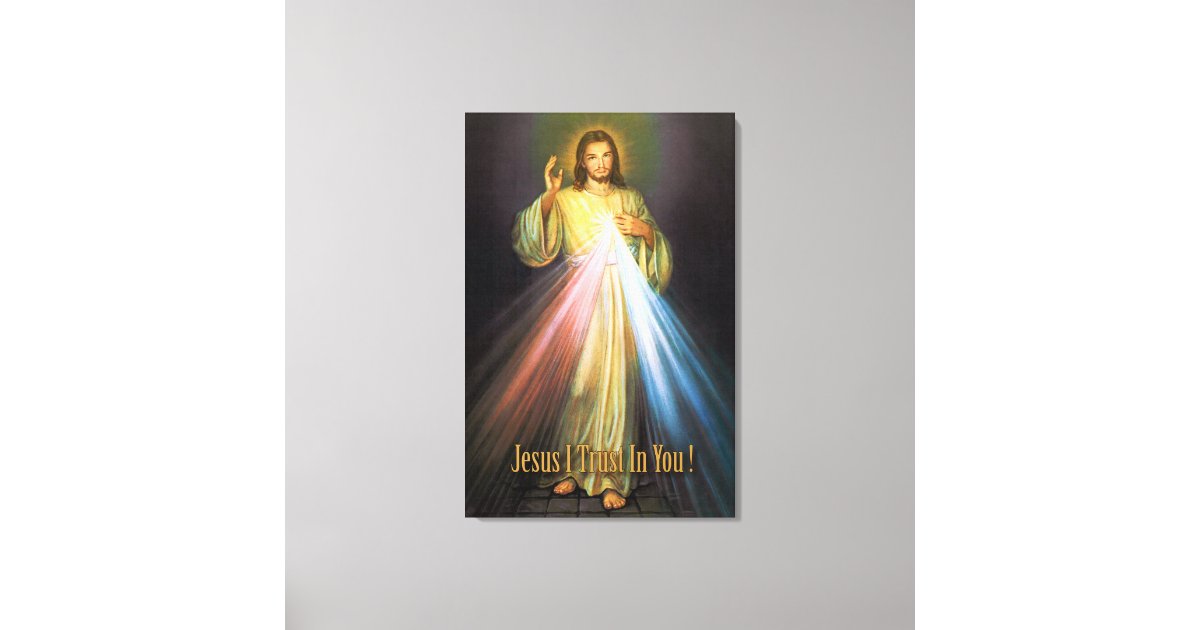 THE DIVINE MERCY DEVOTIONAL IMAGE CANVAS PRINT | Zazzle