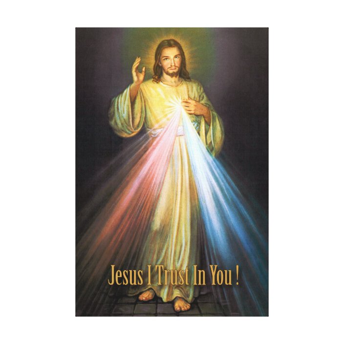 THE DIVINE MERCY DEVOTIONAL IMAGE CANVAS PRINT | Zazzle.com