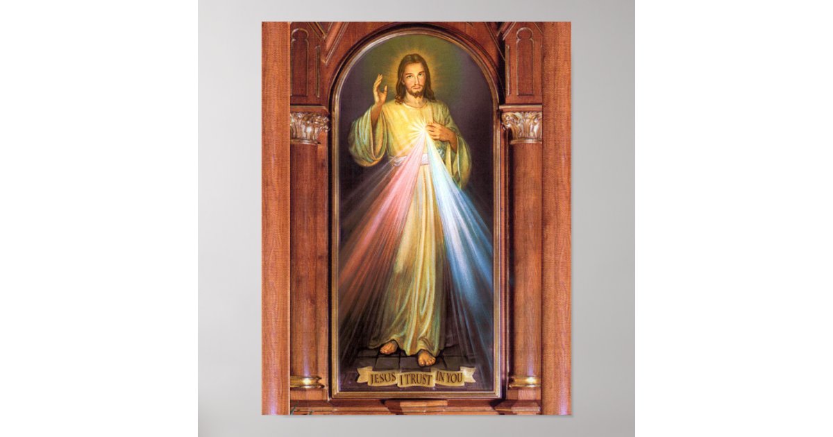 The Divine Mercy Devotional Image. Poster | Zazzle