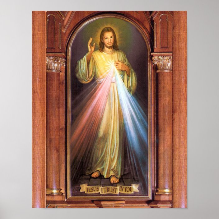 The Divine Mercy Devotional Image. Poster | Zazzle.com