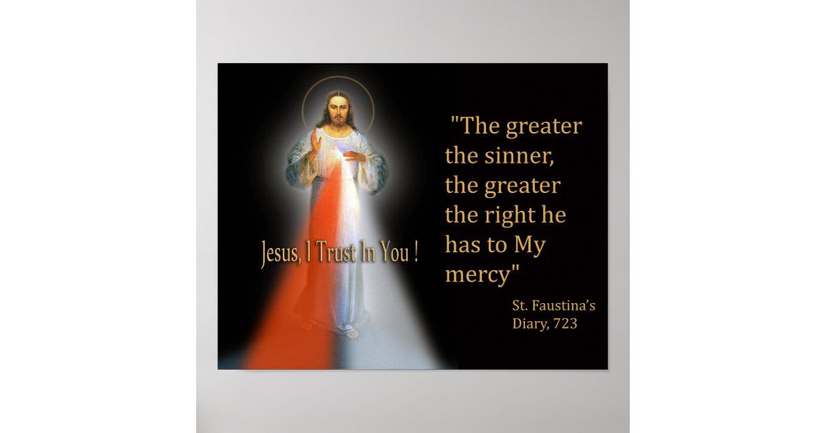 The Divine Mercy Poster | Zazzle