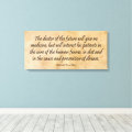 The Doctor of the Future Canvas Print | Zazzle