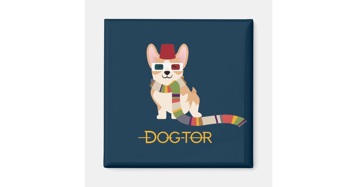The DOG-tor Magnet | Zazzle