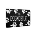 The DOGMOBILE Dog Paw Prints | Customizable License Plate | Zazzle