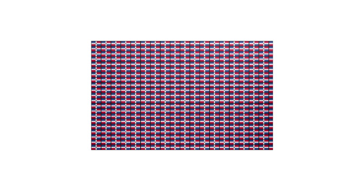 The Dominican Republic Flag Fabric | Zazzle