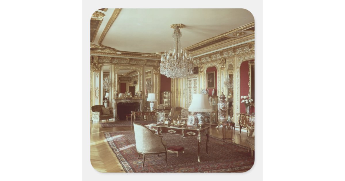 The Drawing Room Square Sticker | Zazzle