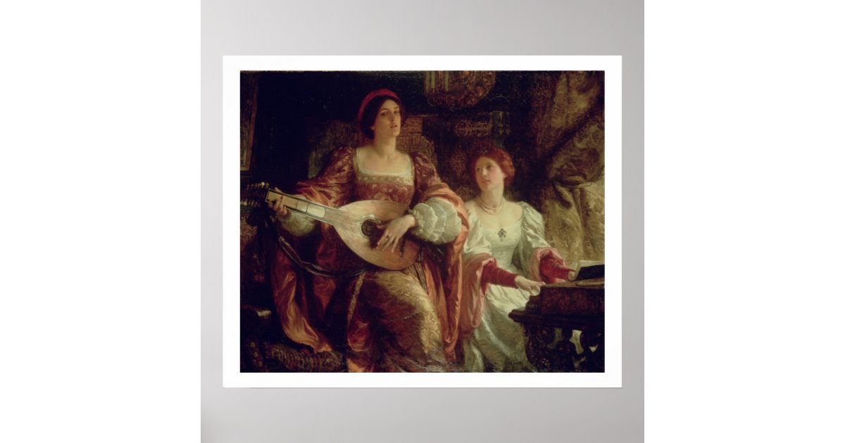 The Duet (oil on canvas) Poster | Zazzle