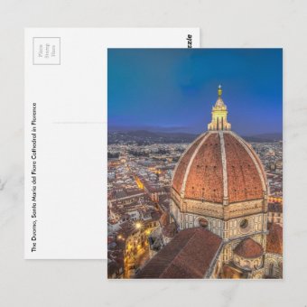 The Duomo in Florence, Italy Postcard | Zazzle