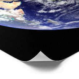 The Earth & Moon From Space & The Sun Poster | Zazzle
