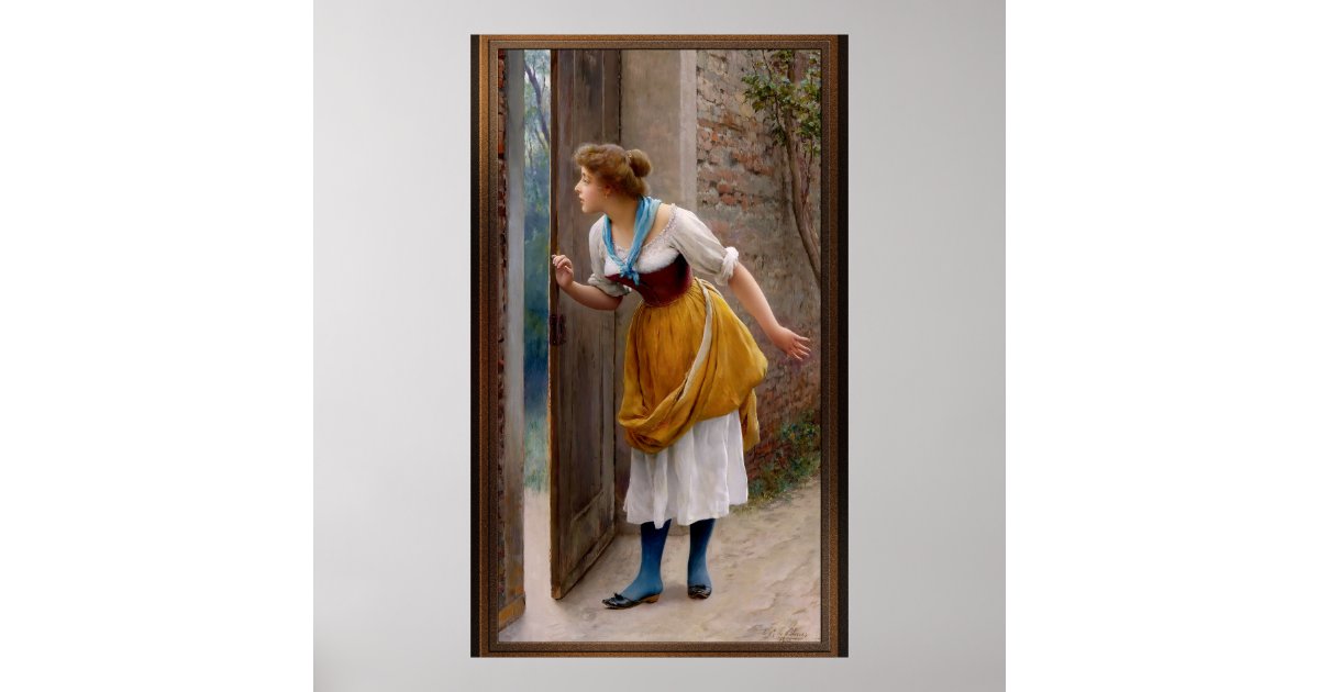 The Eavesdropper by Eugen von Blaas Poster | Zazzle