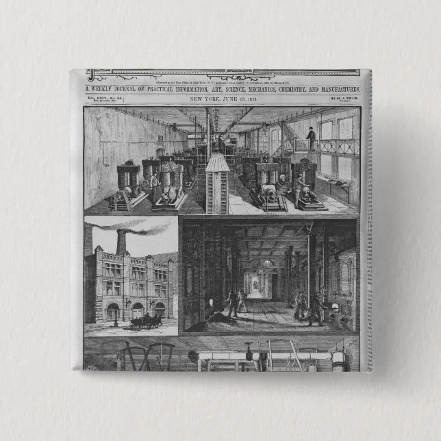 The Edison Electric Illuminating Co's Station Pinback Button | Zazzle