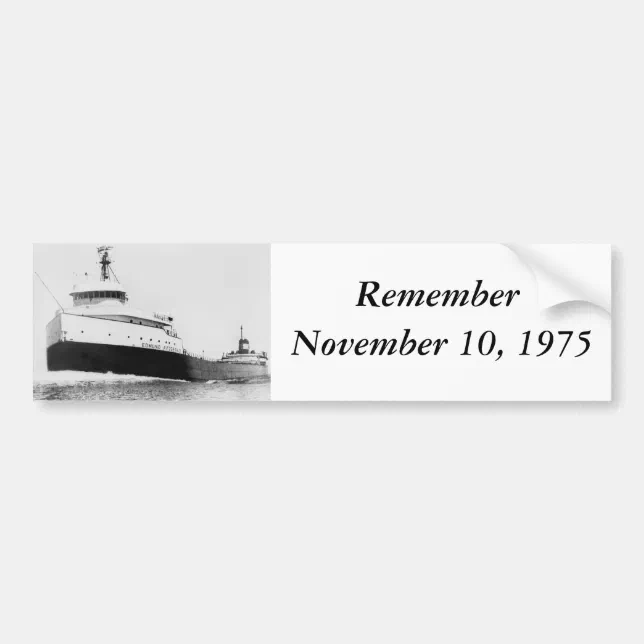 The Edmund Fitzgerald Bumper Sticker | Zazzle