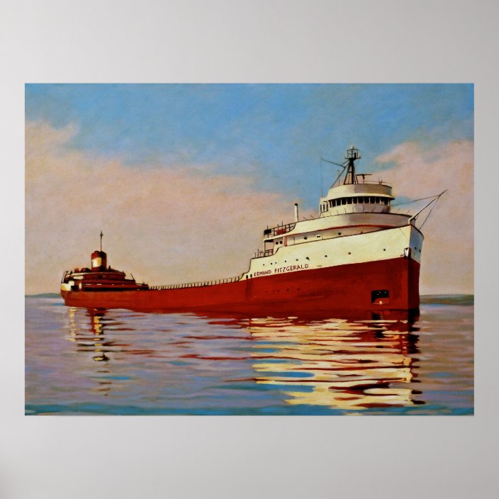 The Edmund Fitzgerald Poster | Zazzle.com