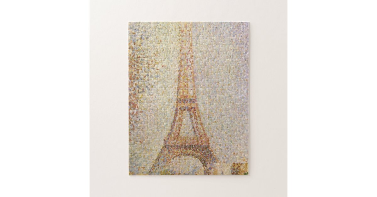 The Eiffel Tower by Georges Seurat Jigsaw Puzzle | Zazzle