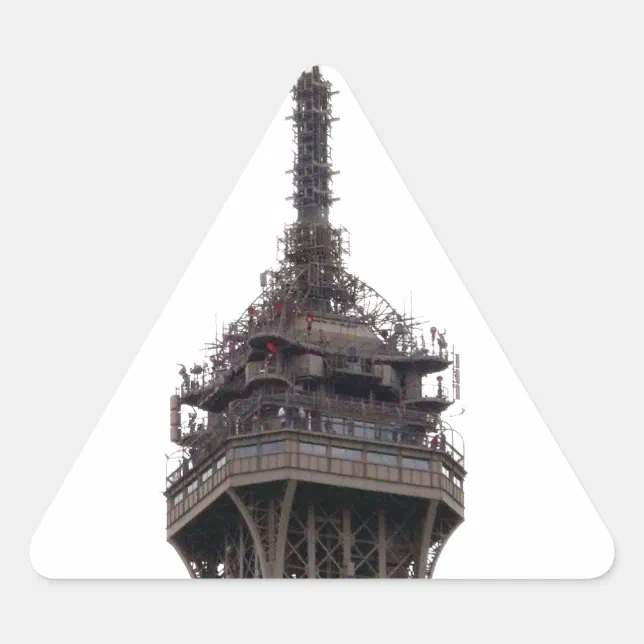 The Eiffel Tower Paris France Triangle Sticker | Zazzle