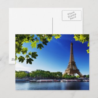 The Eiffel Tower Postcard | Zazzle