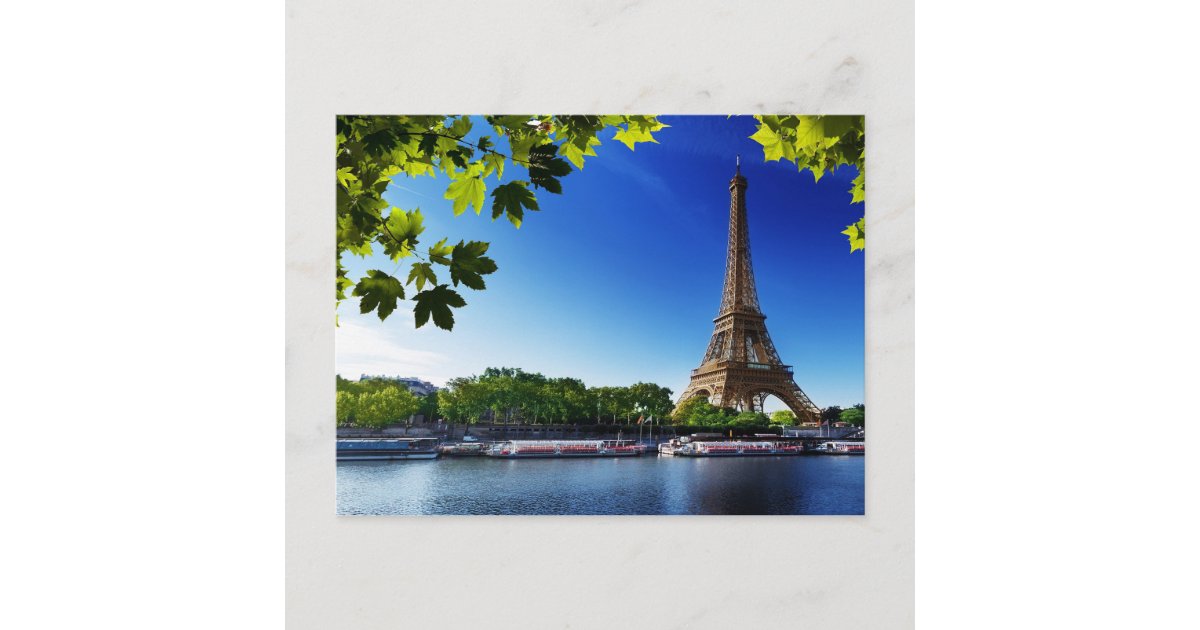 The Eiffel Tower Postcard | Zazzle