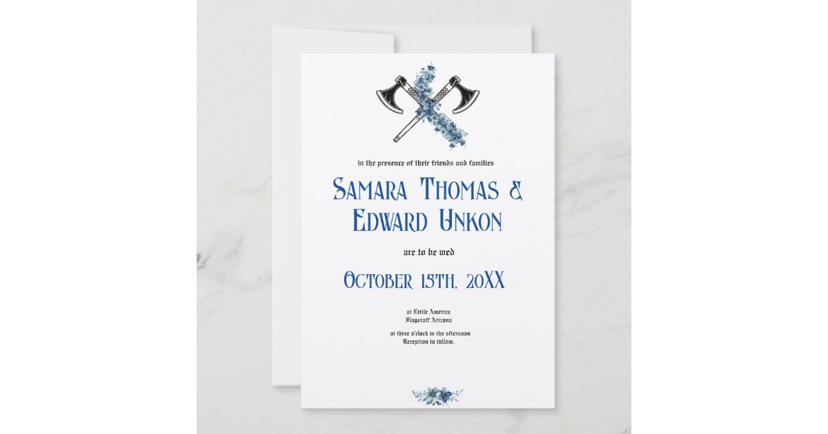 The Elegant Viking Invitation | Zazzle