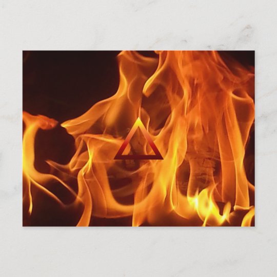 The Element Fire Symbol Postcard | Zazzle.com