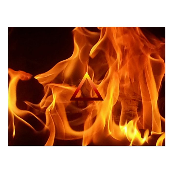 The Element Fire Symbol Postcard | Zazzle.com