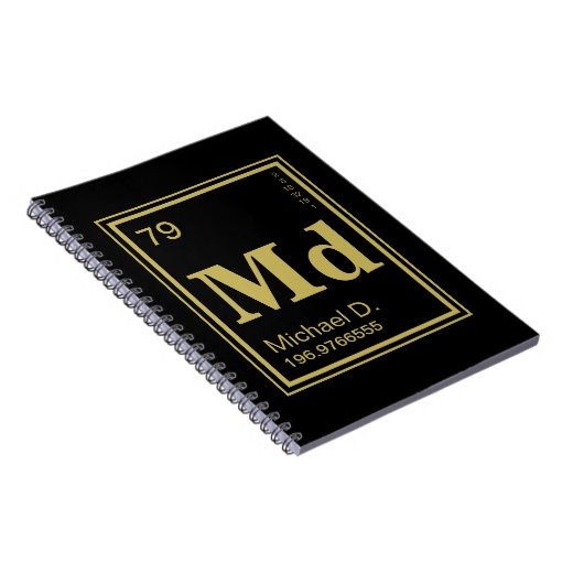 The Element of You! Custom Name Periodic Table Notebook | Zazzle